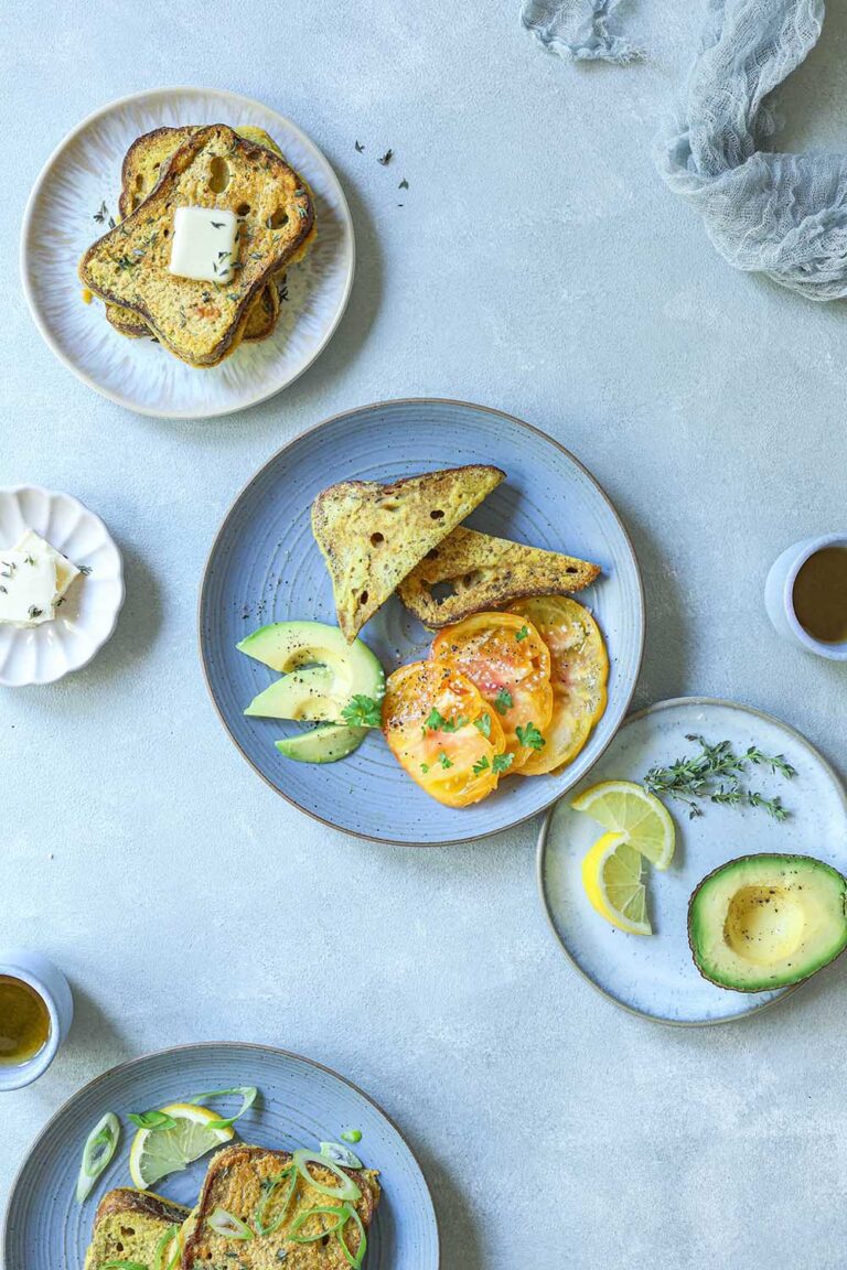 Veganer French Toast (Arme Ritter) - herzhaft und glutenfrei - Appeteyezing